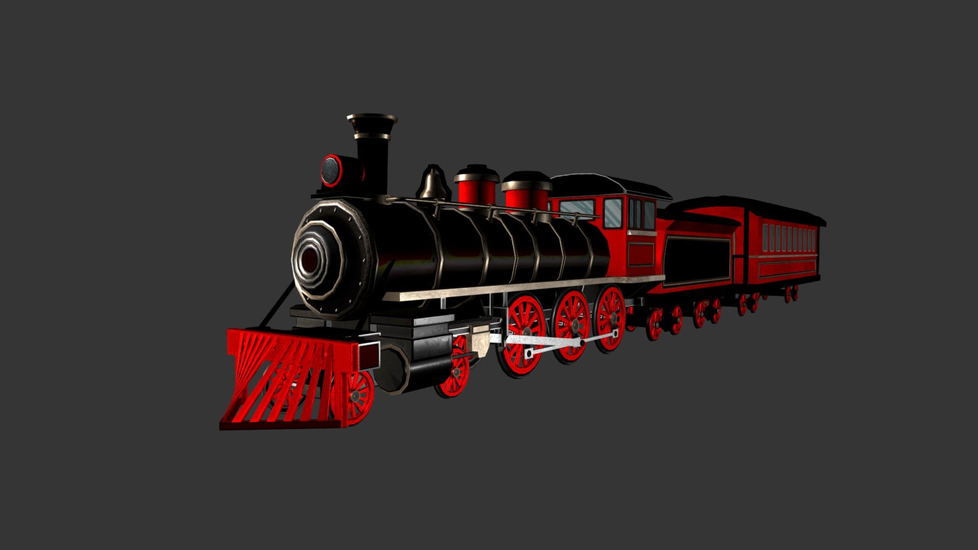 Semi-Cartoon locomotive - 3D model by AudreyAnnePotvin [1ea5faa ...