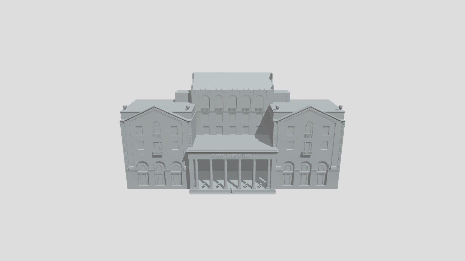 Whitaker Bank - Download Free 3D model by 3dky [1ea6283] - Sketchfab