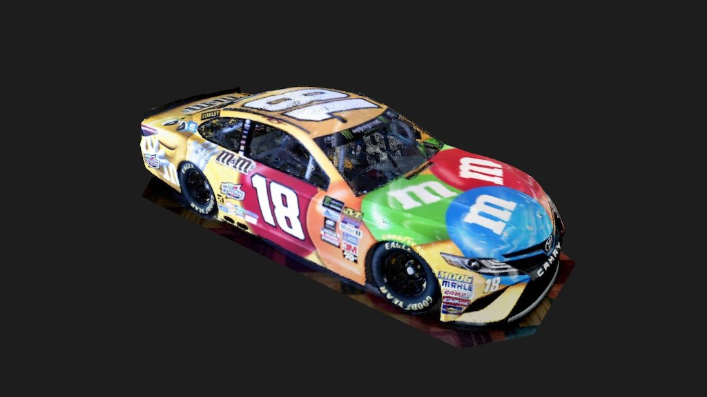 Kyle Busch #18 Toyota (Dot3D, DPI Kit, 14% pts) - 3D model by ...