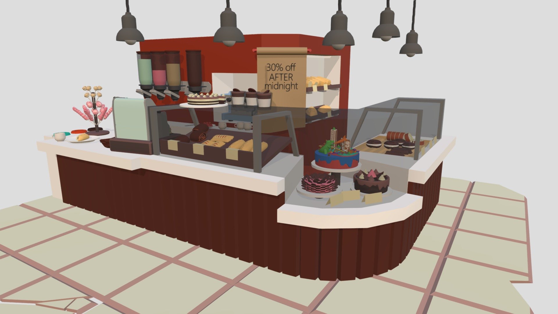 Day 5/ Bakery - Download Free 3D model by wribeast [1eae05a] - Sketchfab