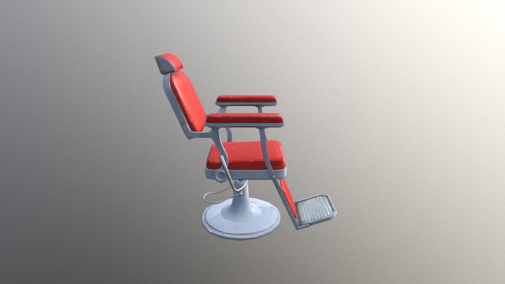 Barber Chair - 3D model by newford123 [1eae591] - Sketchfab