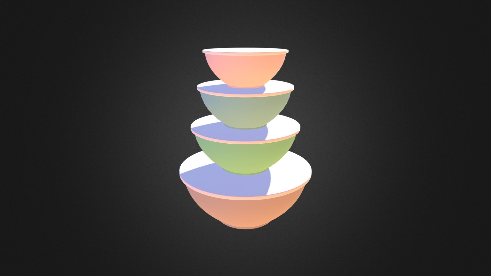 Bowls Set D Model - Buy Royalty Free 3D model by cgaxis [1eae776 ...