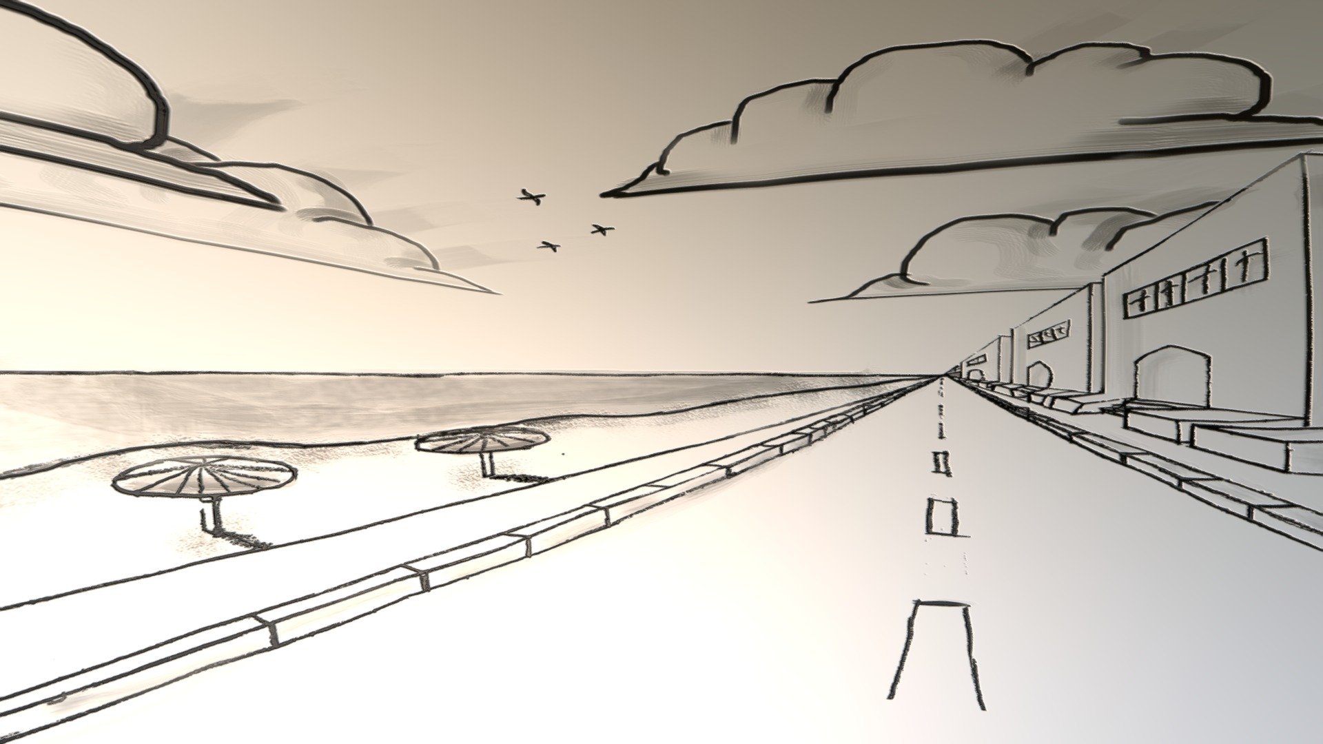 Panoramic drawing - Buy Royalty Free 3D model by Deftroy [1eaf738 ...