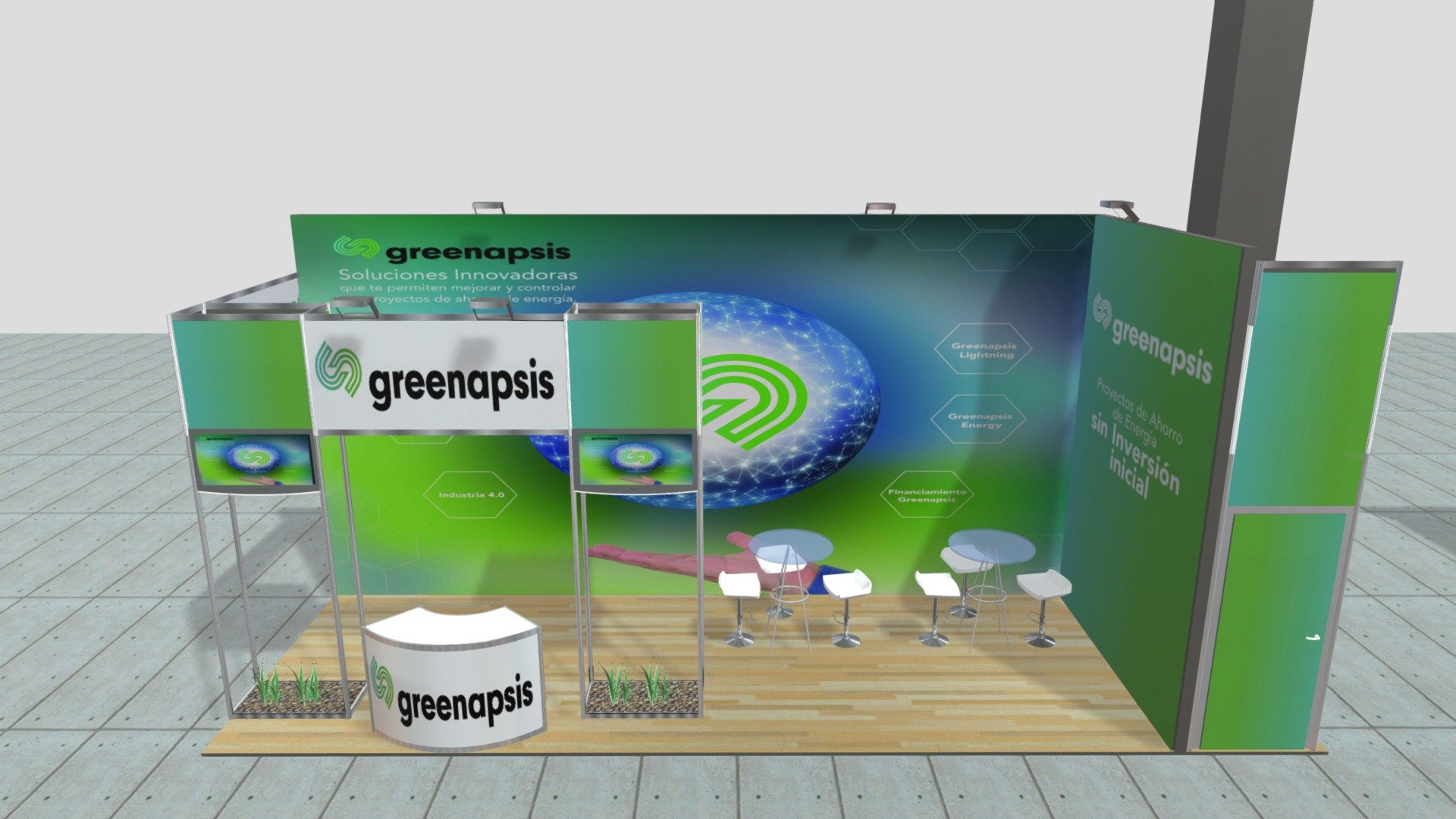 GREEN - 3D model by espaciosyexhibicion [1eb52d1] - Sketchfab