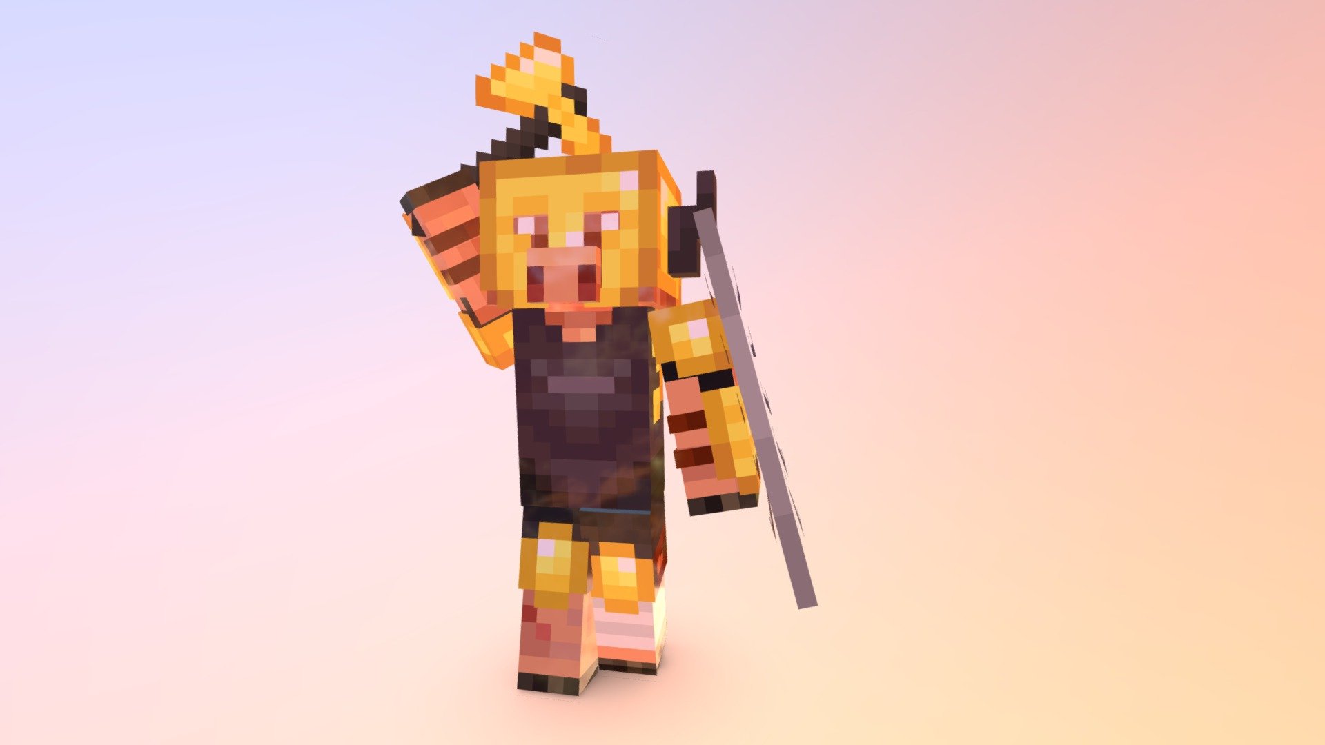 Piglin chin than - 3D model by Hieu (@AnyGuys90) [1eb5322] - Sketchfab