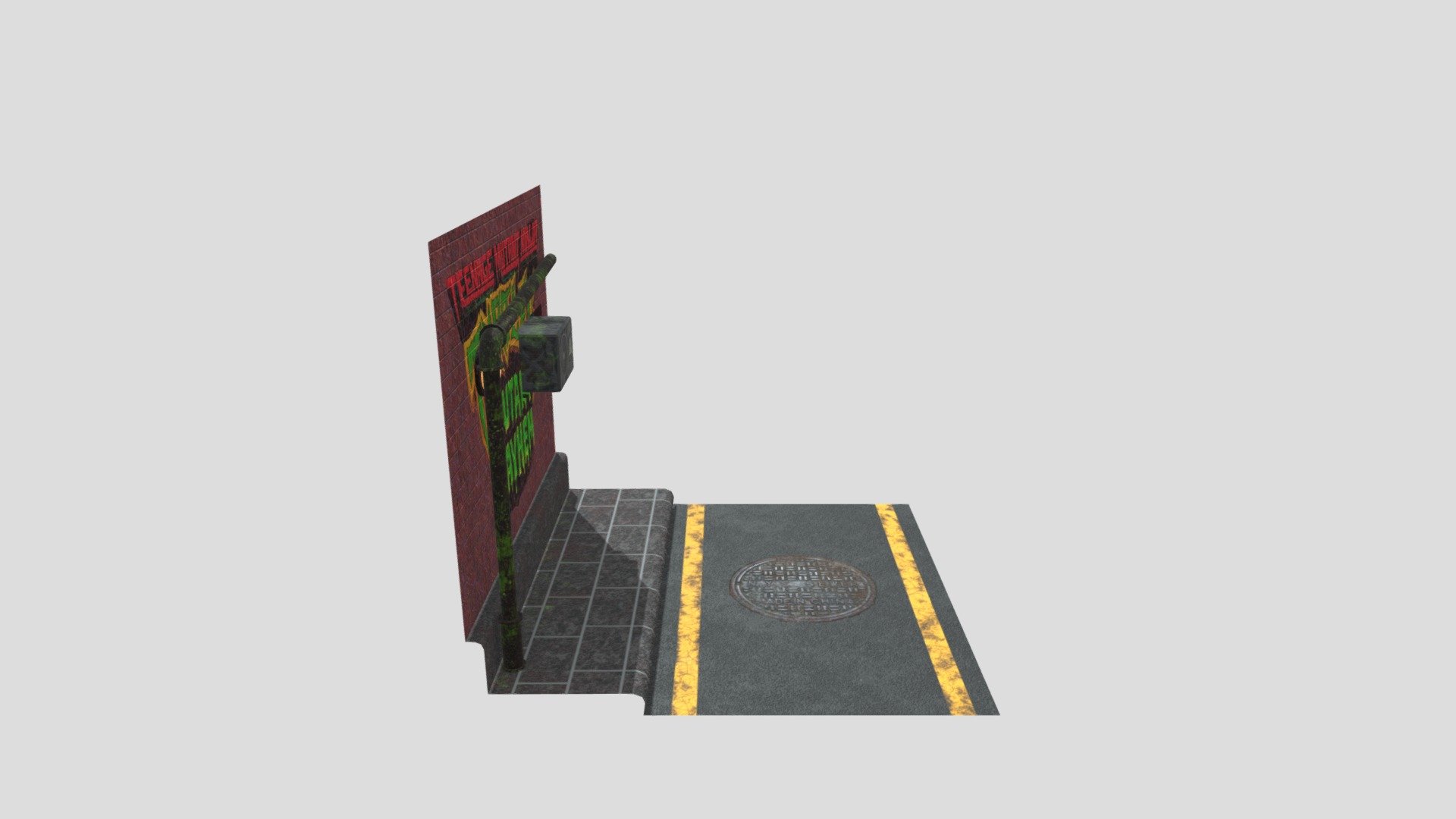 Alley - 3D model by JacobL22 [1eb62d2] - Sketchfab