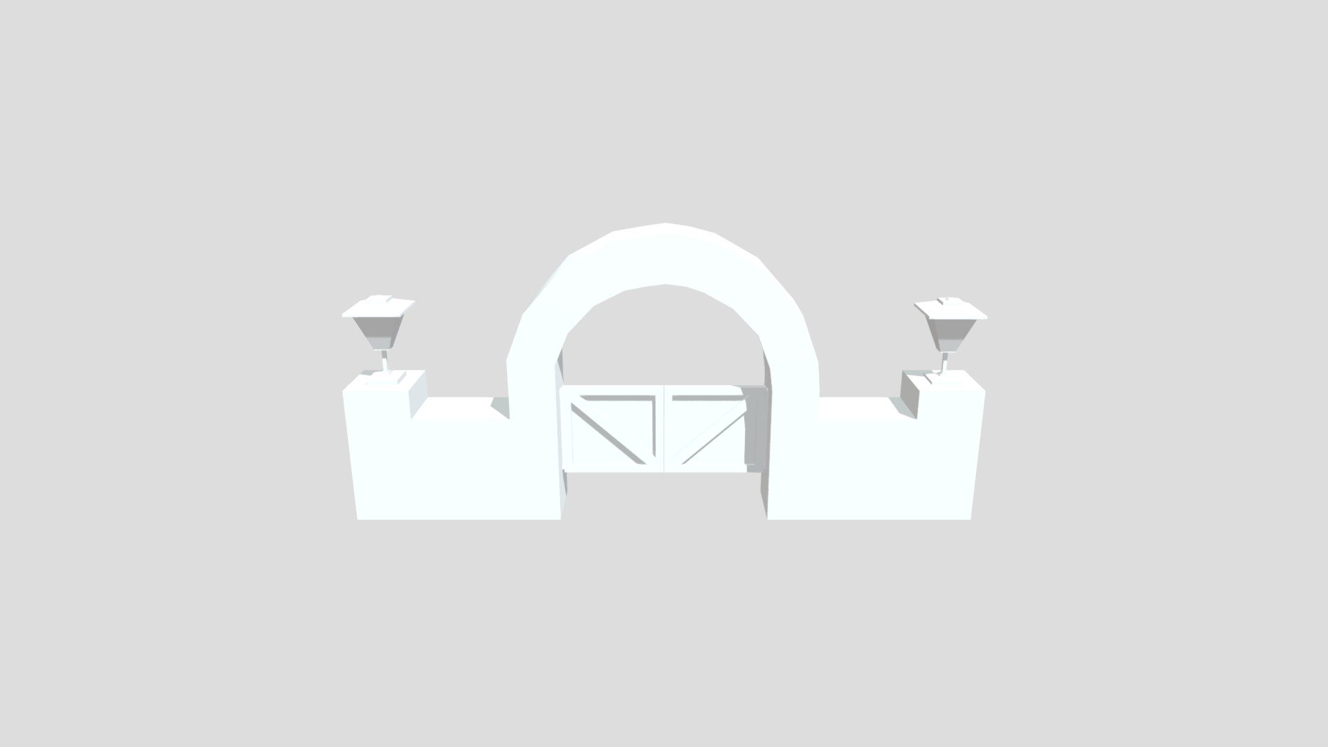 Gate Model - Download Free 3D model by hudmill [1ebac7f] - Sketchfab