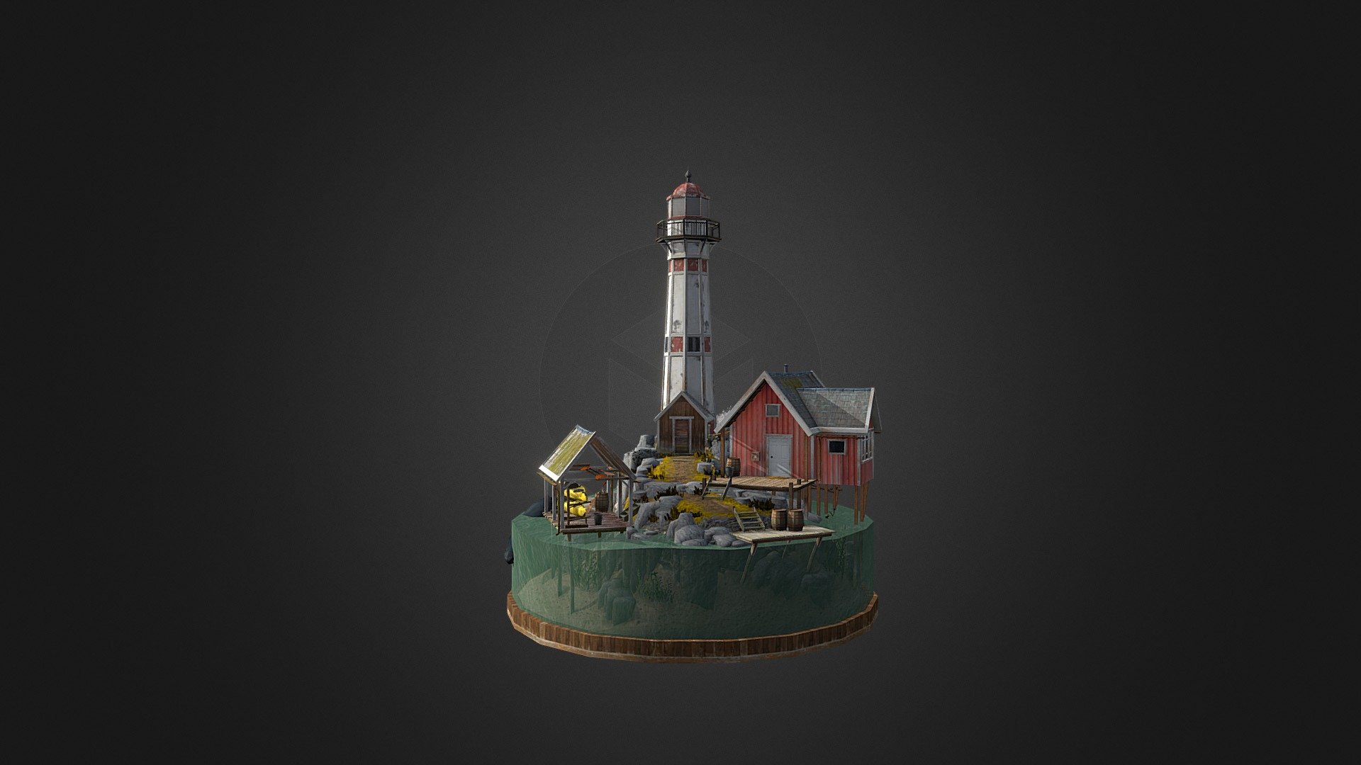 DAE Diorama - By the ocean - 3D model by Mariska Mathot (@m.b.mathot ...