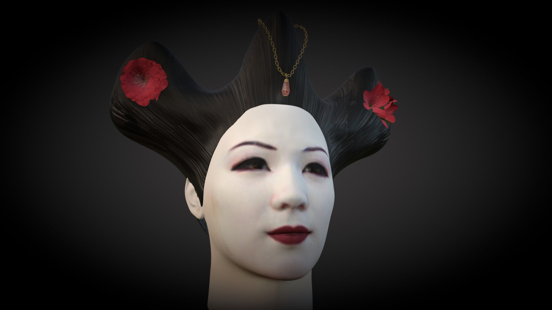 Geisha - Download Free 3D model by Sakado (@HermanKruger) [1ec3670 ...