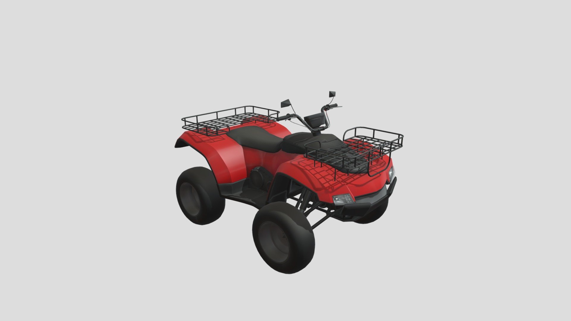Vehicle - ATV (Red) - Buy Royalty Free 3D model by Mixall (@Mixaills ...