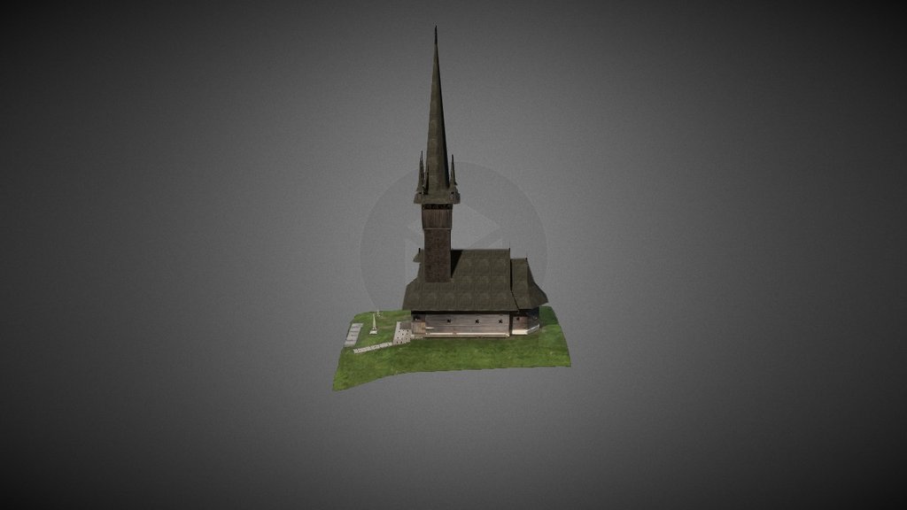 Wooden Church - 3D model by ghimpster [1ec4858] - Sketchfab