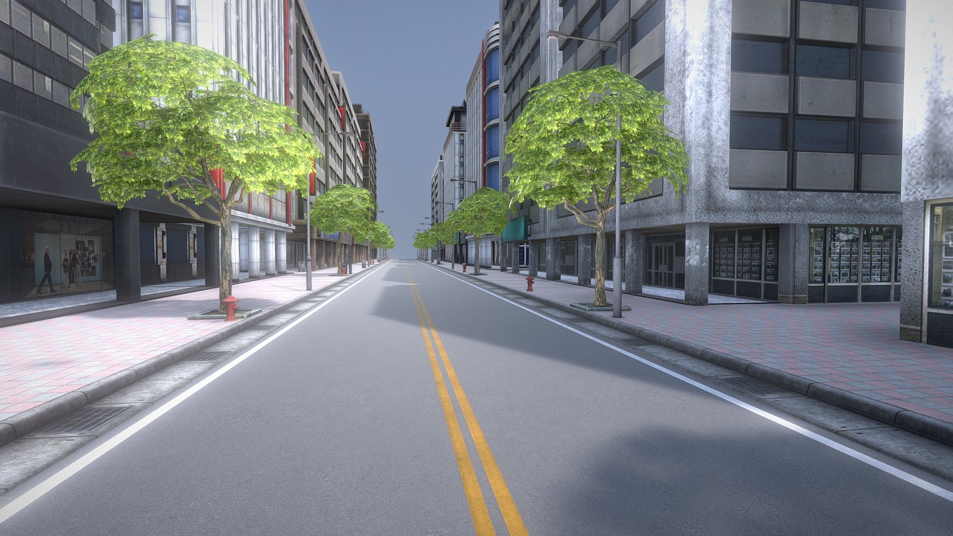 TW Street Dual Lanes 02 - Buy Royalty Free 3D model by animod [1ec4c72 ...