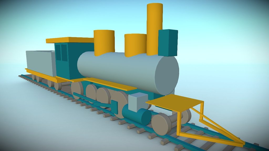 Basic Train - 3D model by Pat Crandley (@pcrandley) [1ec5f92] - Sketchfab