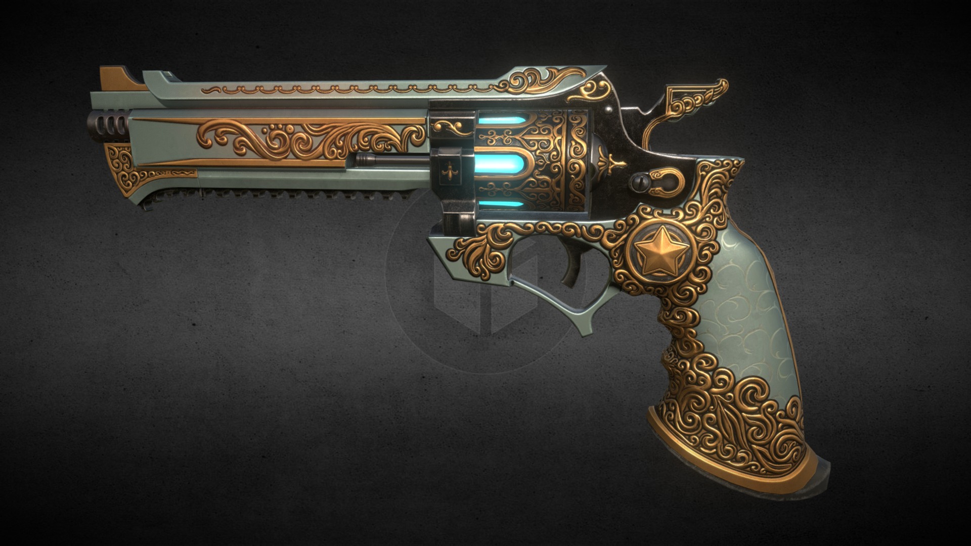 Sheriff_Gun_v10 - 3D model by leonik88 [1ec7148] - Sketchfab