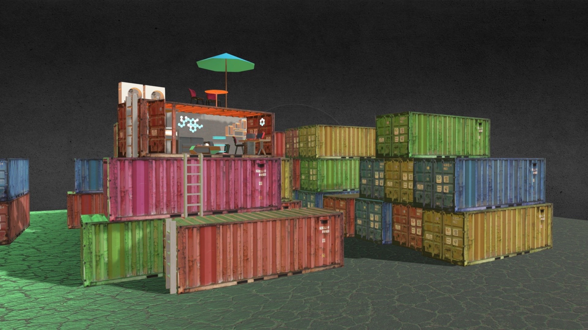 Container Home - 3D model by Nisa Nurul Azizah (@nisanurulazizah ...