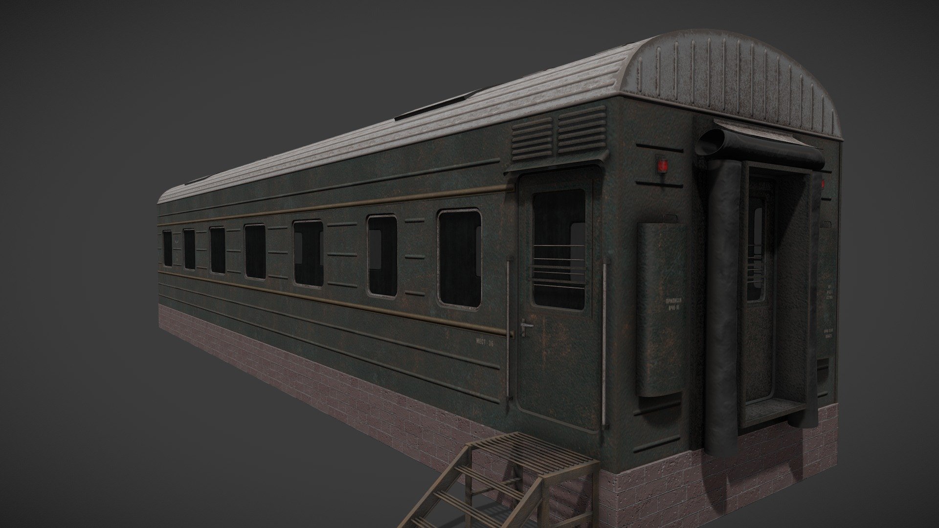 Passenger Car(Rail) - Download Free 3D model by Lyskilde (@longtail ...