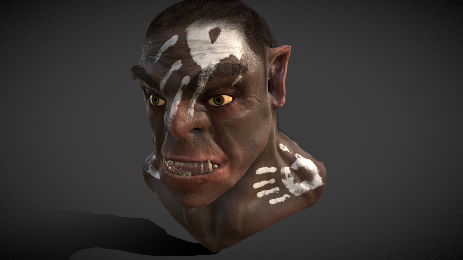 Uruk-Hai Head - 3D model by chrisheslinga [1ece1c4] - Sketchfab