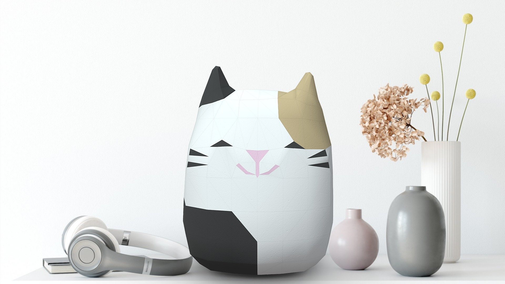 Round plush like Cat by Sofs - 3D model by Sofsdesigns [1ecf9bf ...
