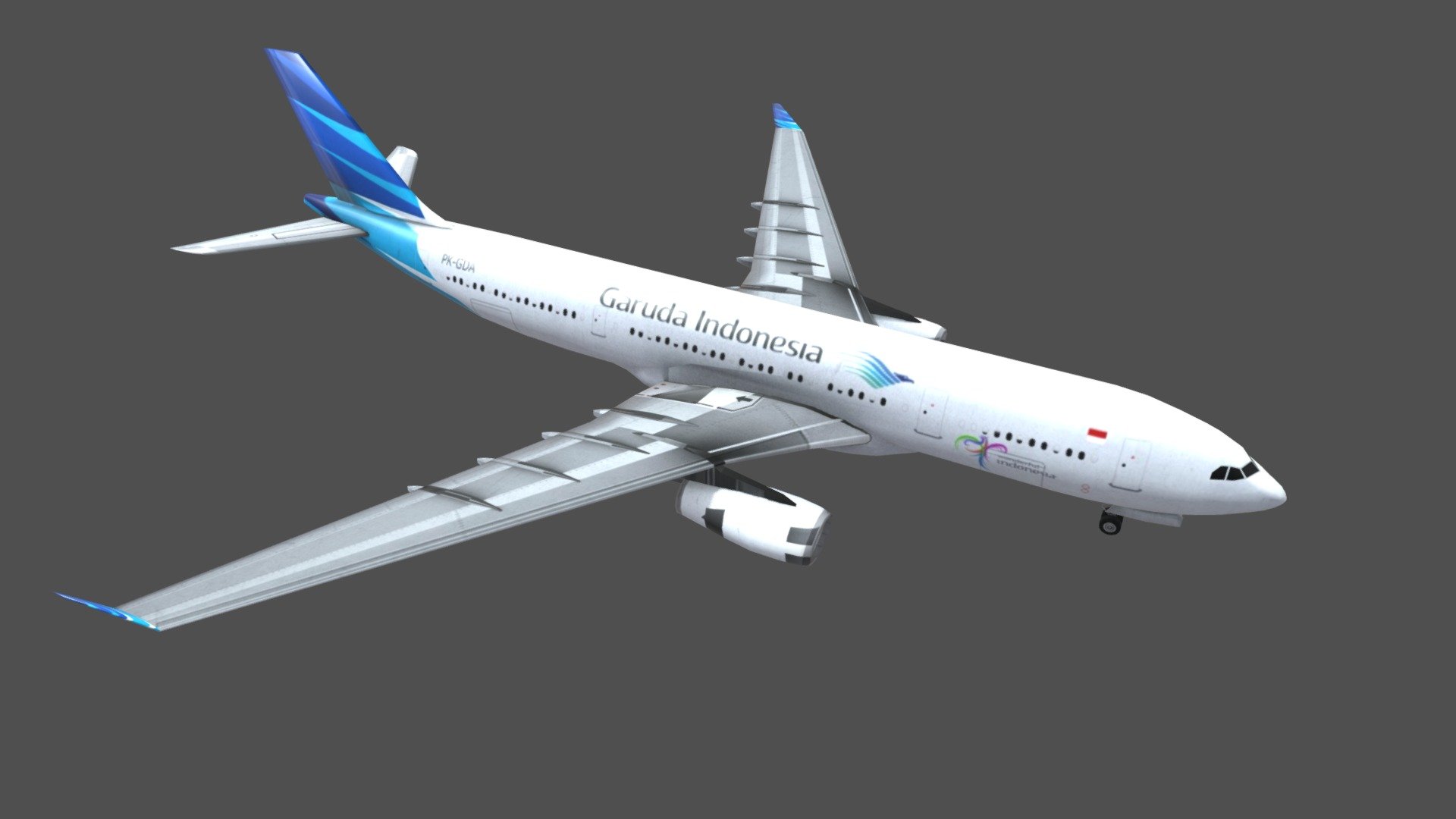 Air Bus 330 Garuda Airlines - 3D model by narulitas [1ecfab3] - Sketchfab