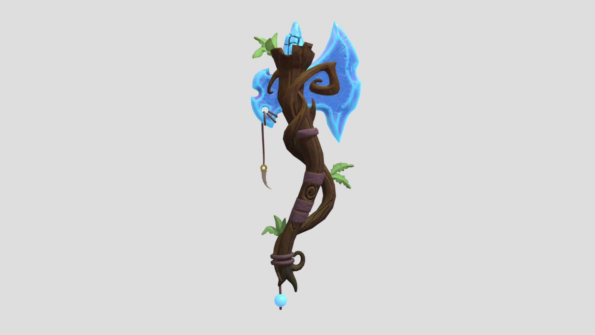 Stylized Crystal Axe - 3D model by shaharstern [1ed0e57] - Sketchfab