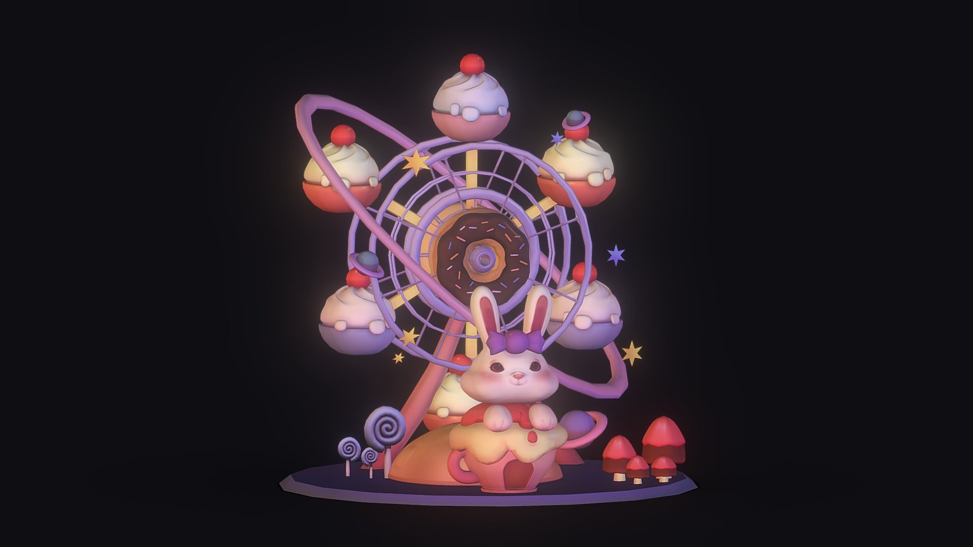 In my dreams, sweet things. - 3D model by jeeheeishappy [1ed14e7 ...