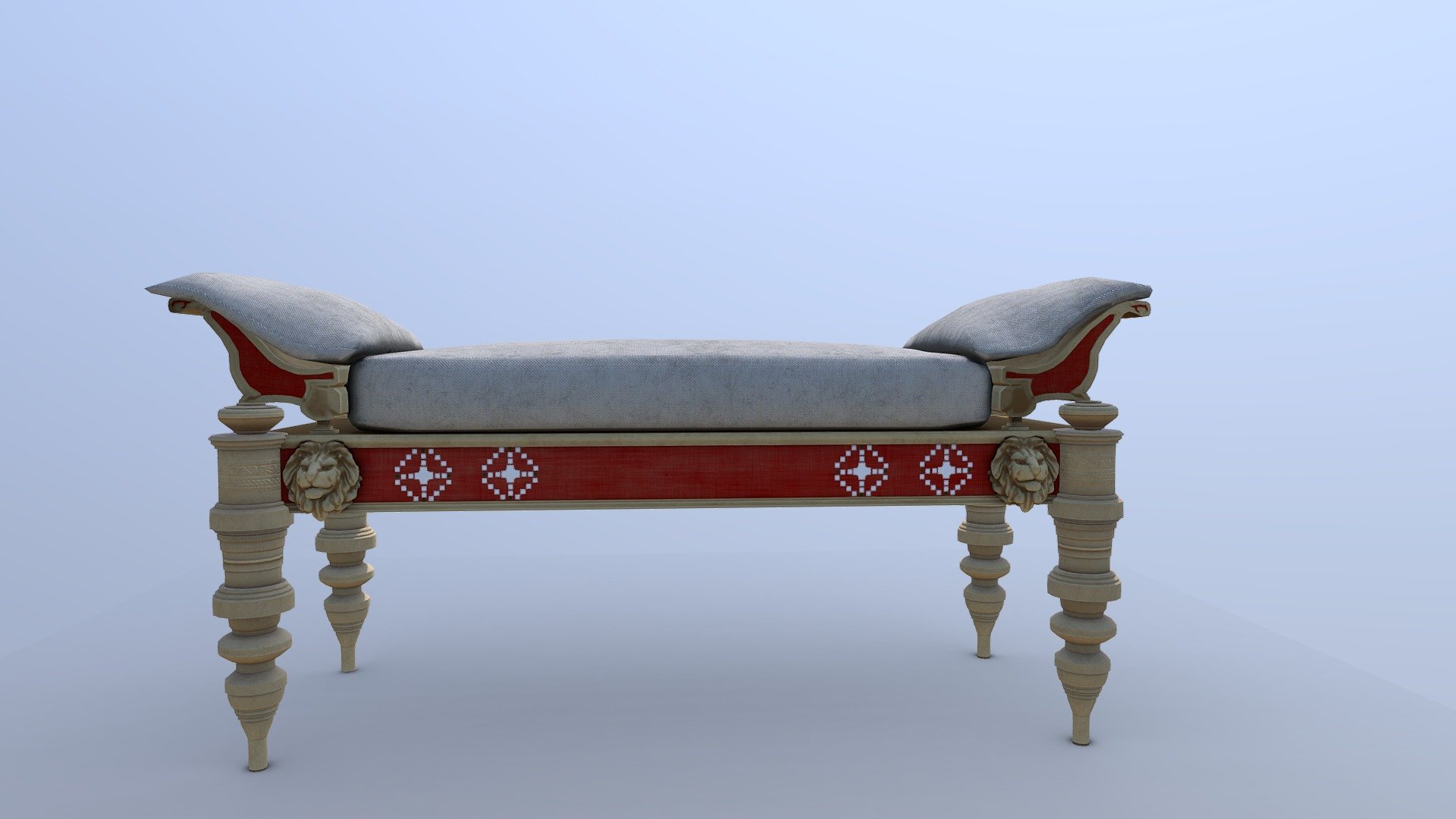 Roman Couch - 3D model by Netharik [1ed4869] - Sketchfab
