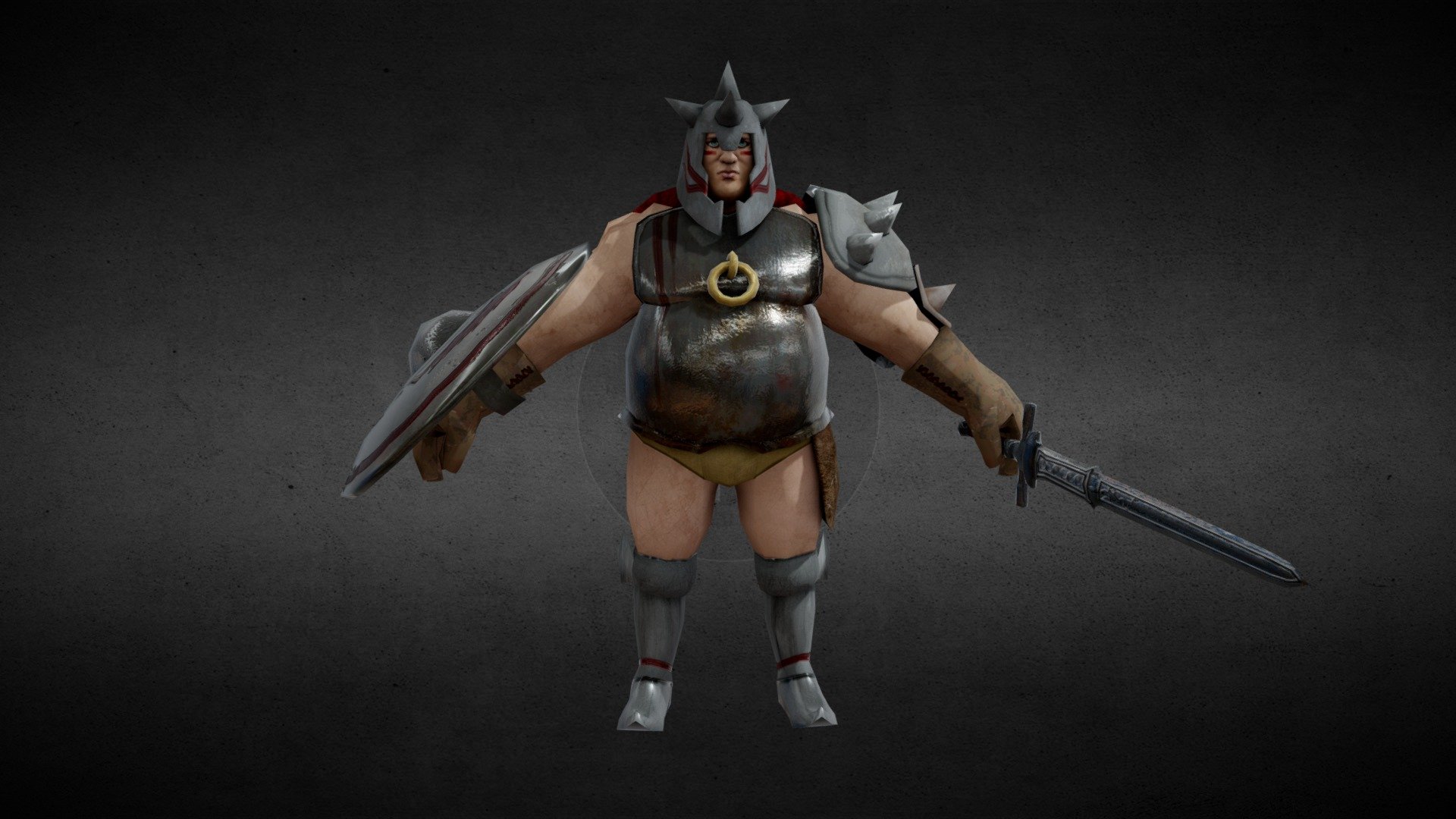 Warrior Texturing - 3D model by jh.o_O. (@gjh8642) [1ed533f] - Sketchfab
