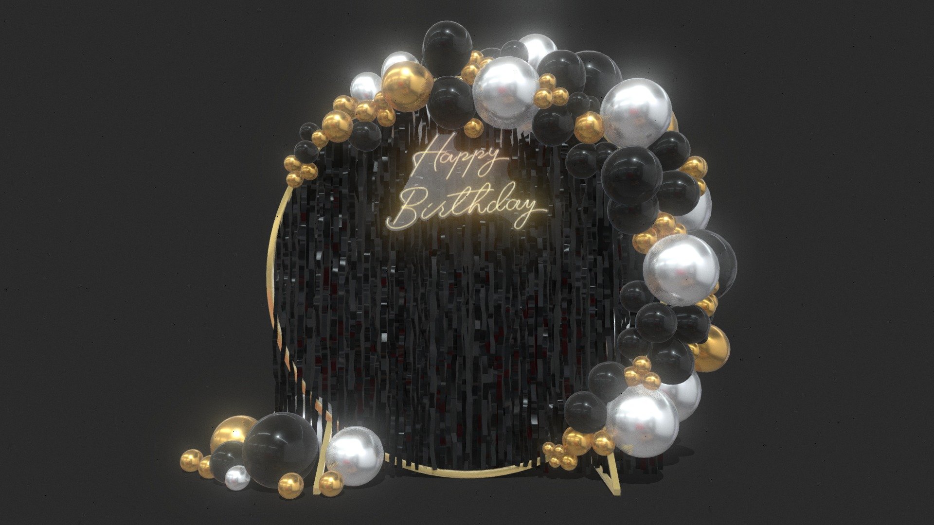 Balloon Arch 2 - 3D model by NEONPLEX [1ed5dcb] - Sketchfab