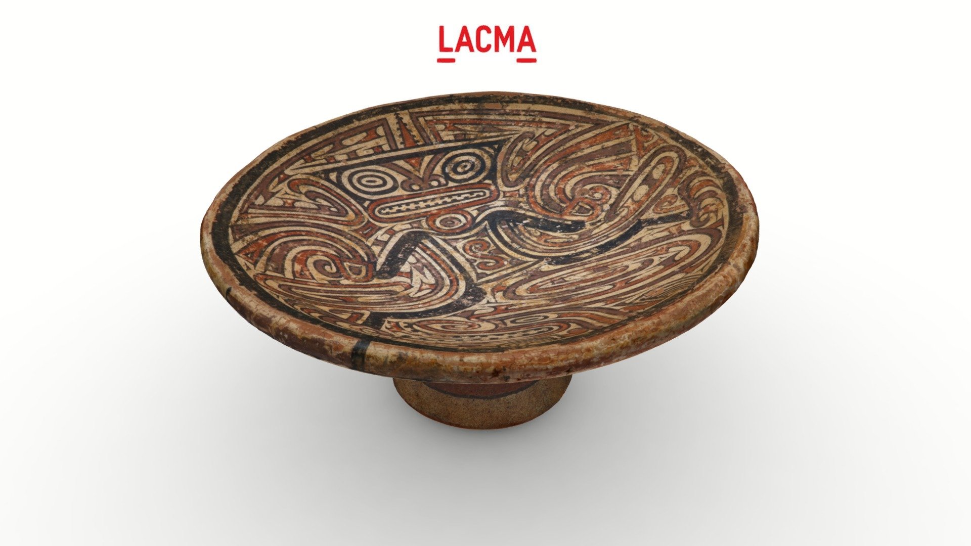 Macaracas-Style Pedestal Plate - 3D model by LACMA [1ed5ef9] - Sketchfab