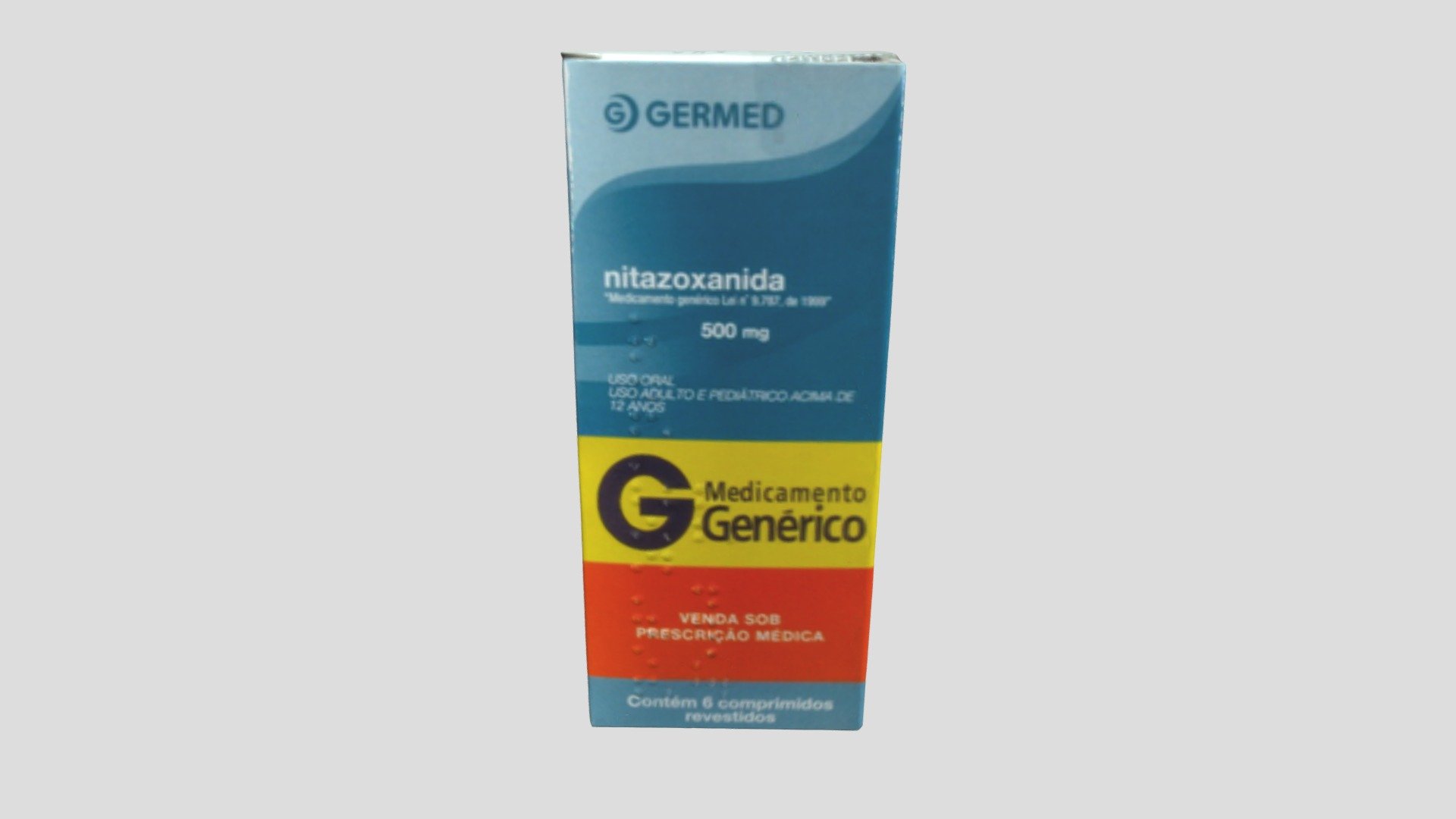 GERMED - (F) Nitazoxanida 6 cp - 3D model by 42LabsCS [1ed8b1d] - Sketchfab