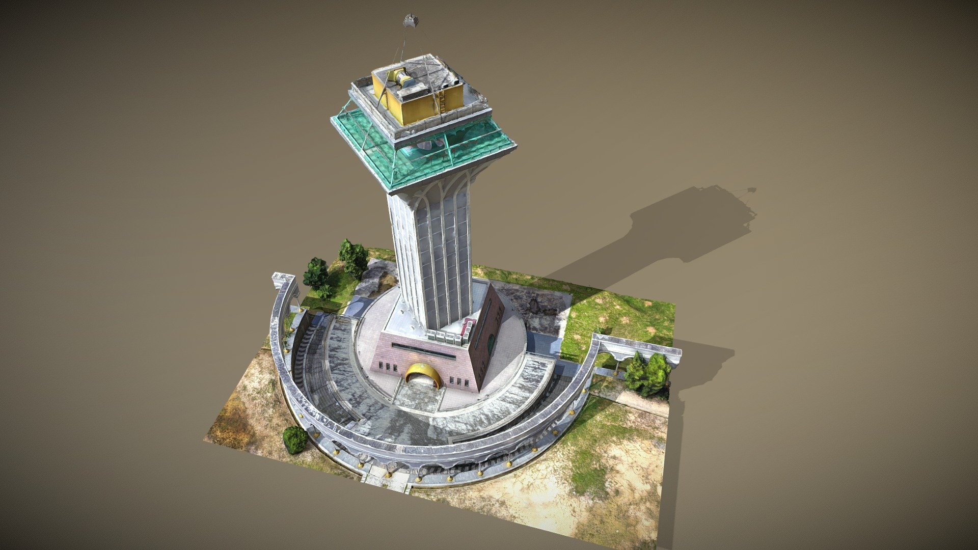 Balikpapan Islamic Center Mosque (BIC) - Tower - Download Free 3D model ...