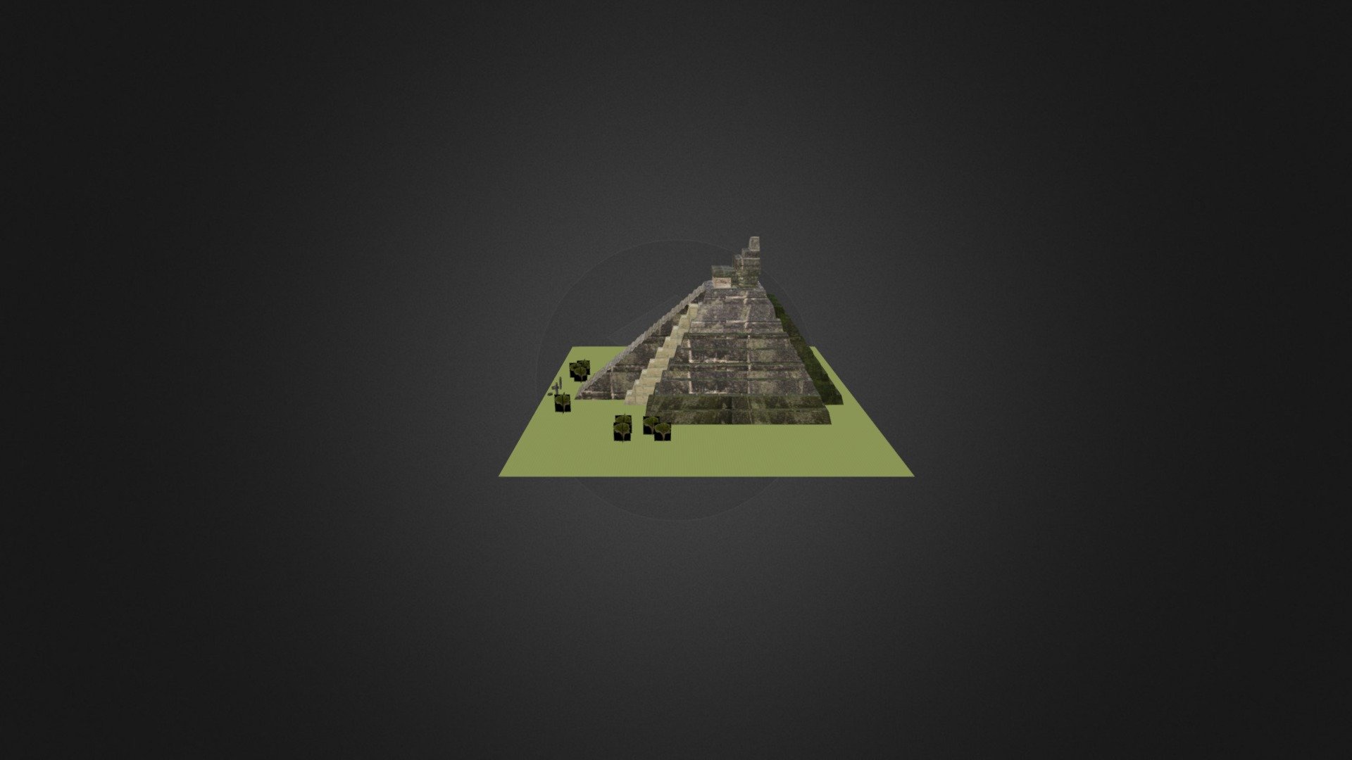 Temple I Tikal - 3D model by mariecha [1edb281] - Sketchfab