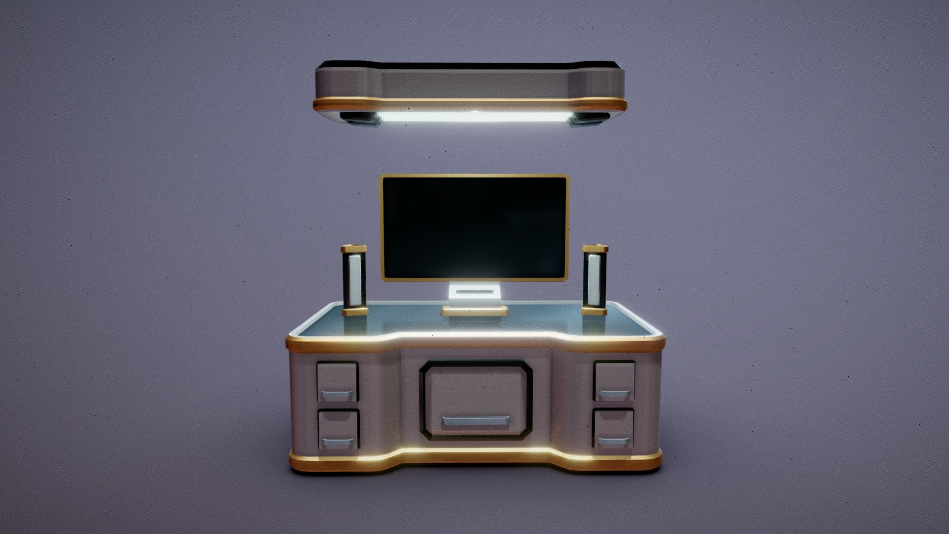 Workstation - 3D model by Jordan Neff (@joodoo) [1edb565] - Sketchfab
