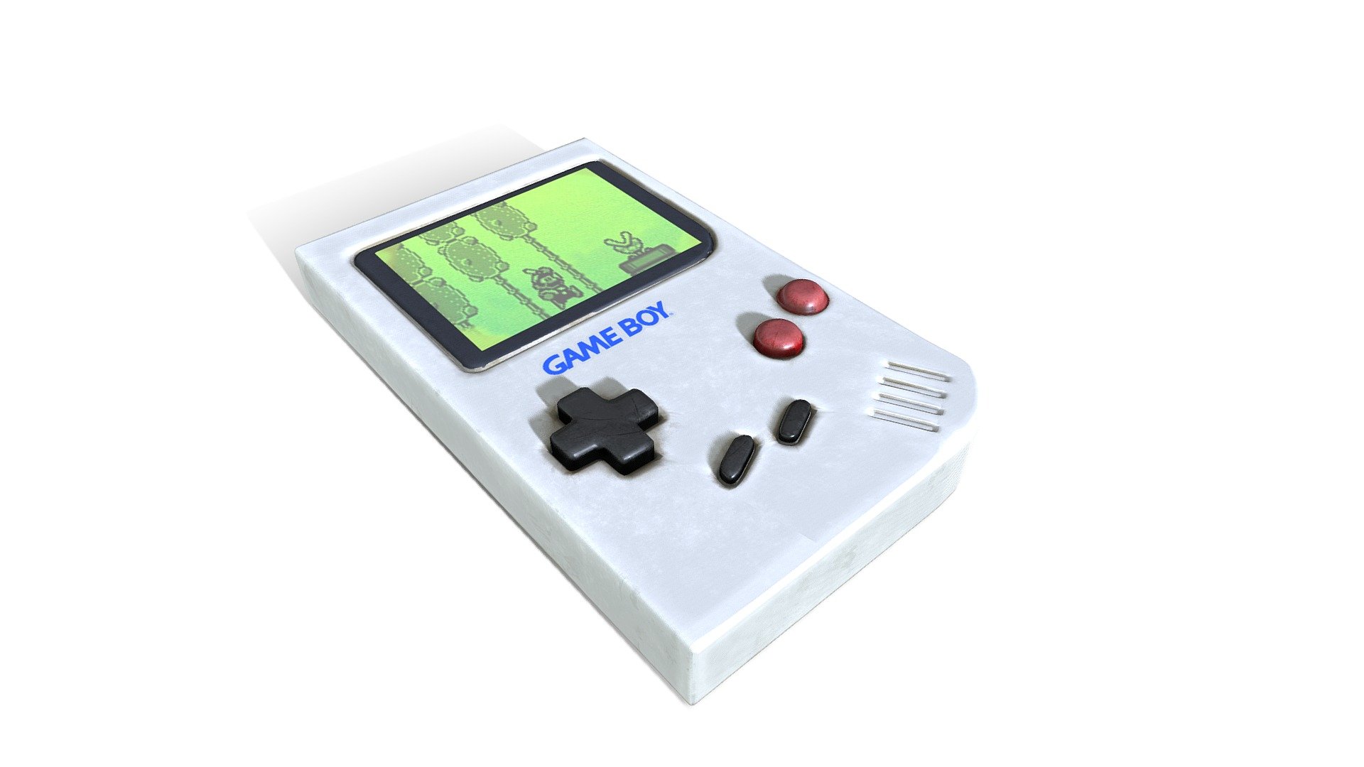 Game boy Console - 3D model by SyedWaqasMunir [1edb858] - Sketchfab
