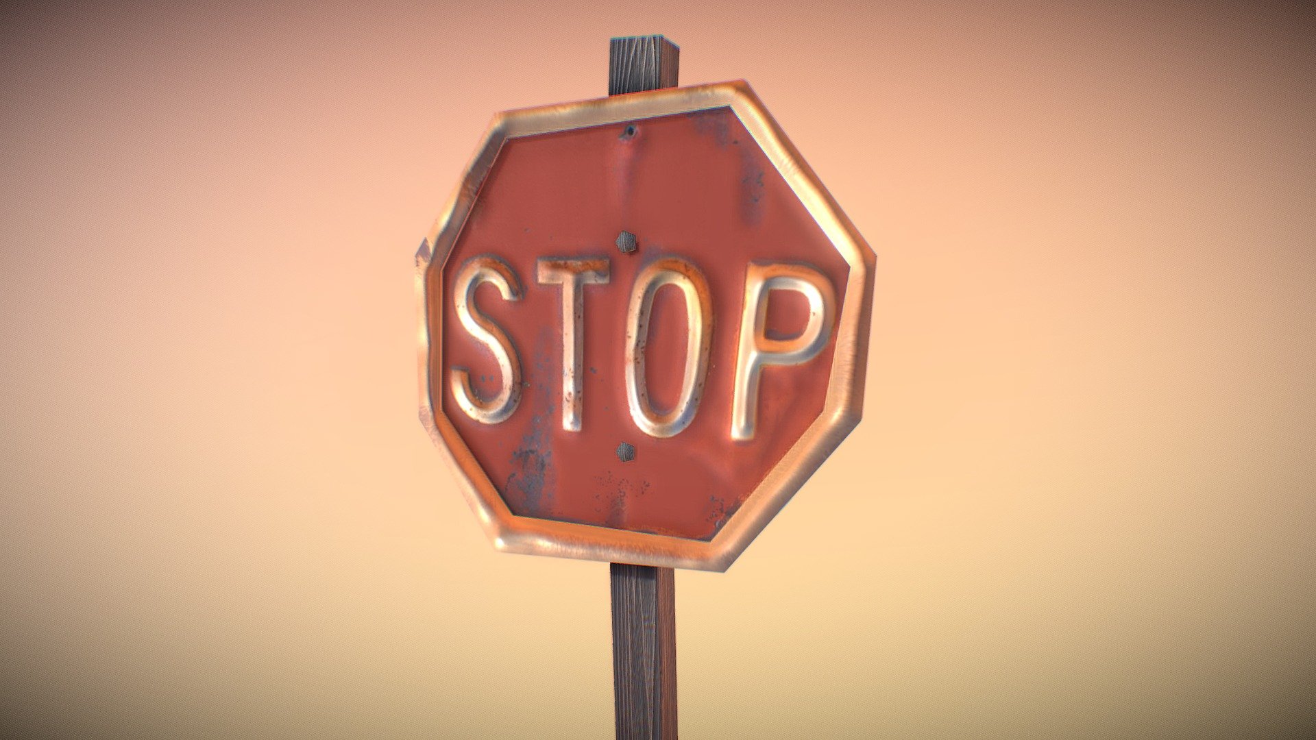 STOP SIGN - 3D model by Dan Padilla (@danpad) [1edc357] - Sketchfab