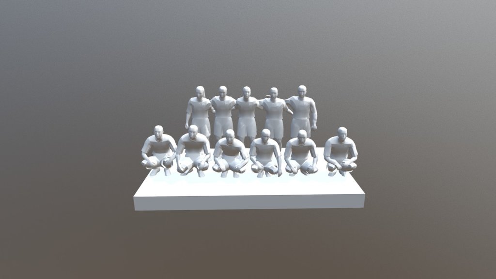 Football team (soccer team) - 3D model by xelanizul [1edec4e] - Sketchfab