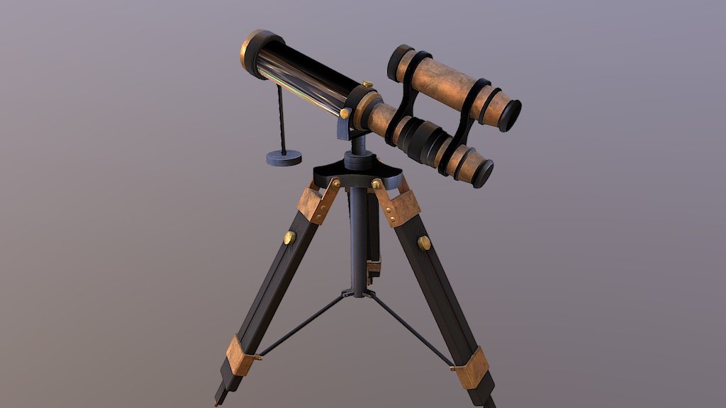 Telescope - 3D model by AleluaAndrsn [1ee1d33] - Sketchfab