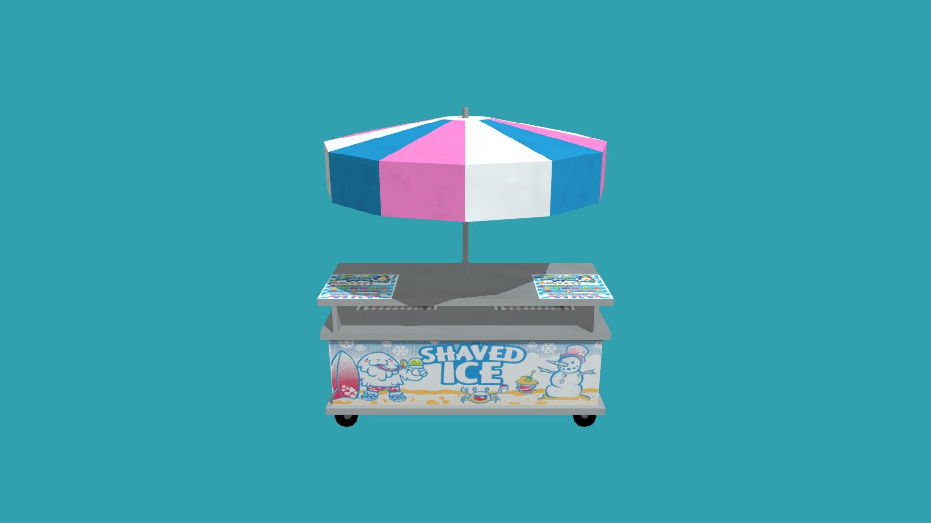 Shaved Ice Stand - Download Free 3D model by Wobbs_ [1ee2d86] - Sketchfab