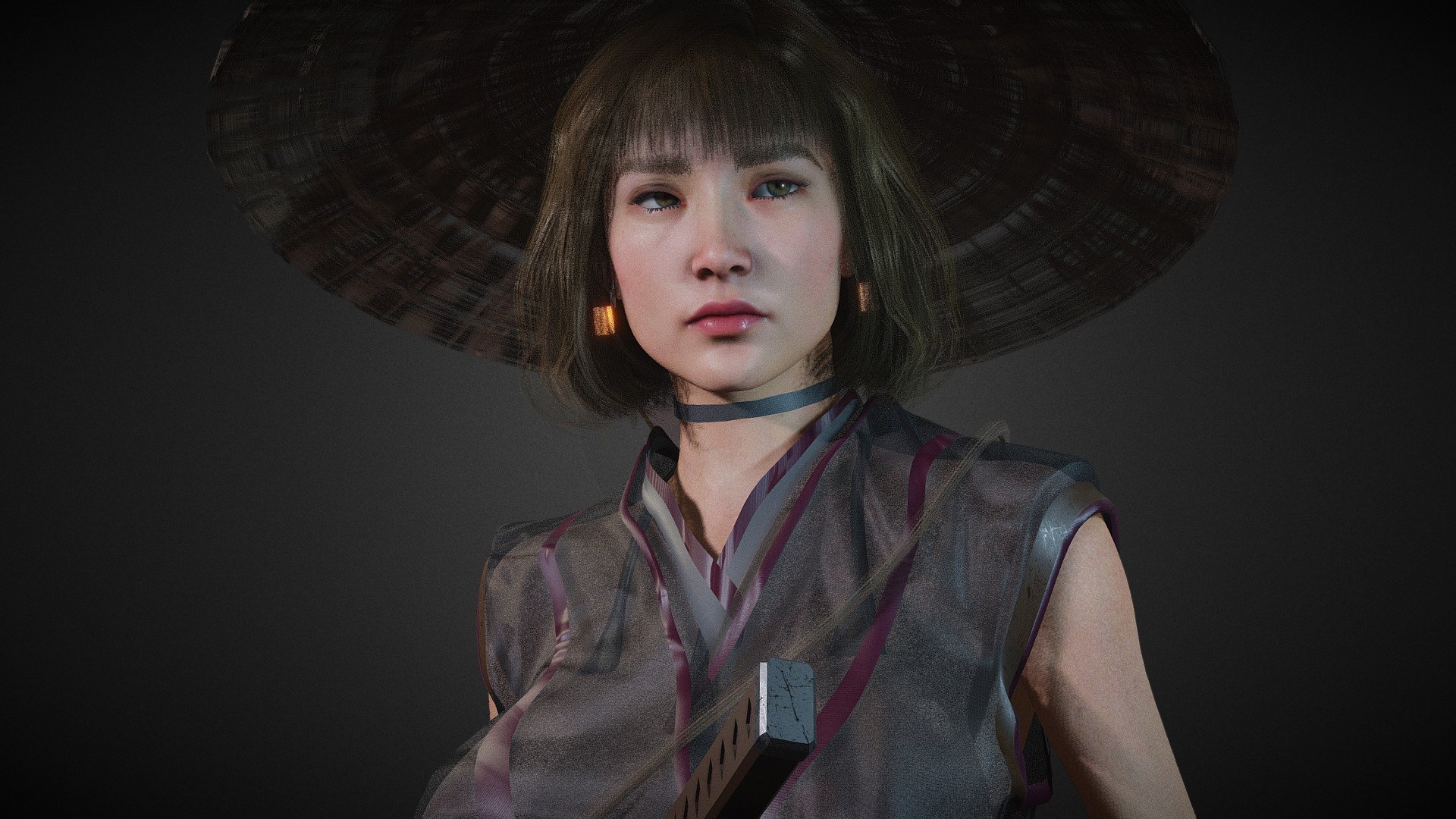 Samurai Warrior Girl - Buy Royalty Free 3D model by Cg Stuff (@bokeh ...
