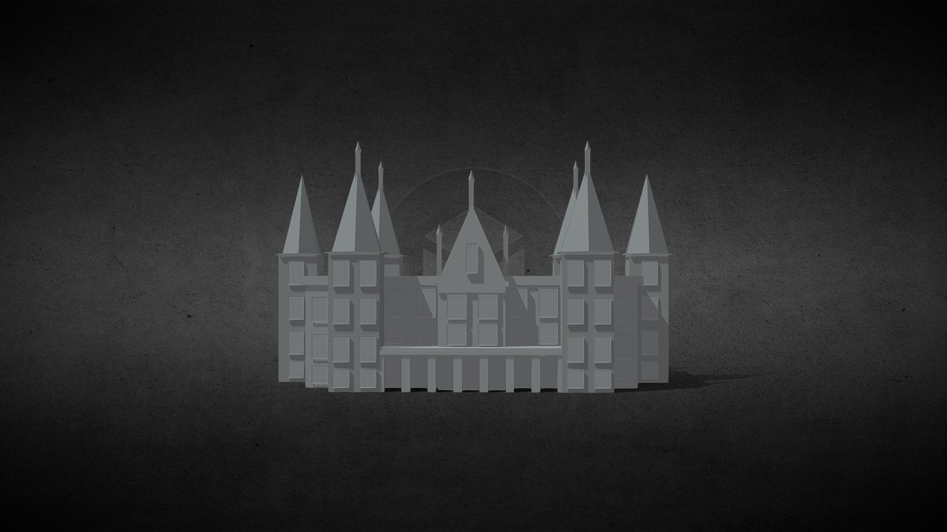 Lowpoly Malfoy Manor - 3D model by amnahhh [1ee5a91] - Sketchfab