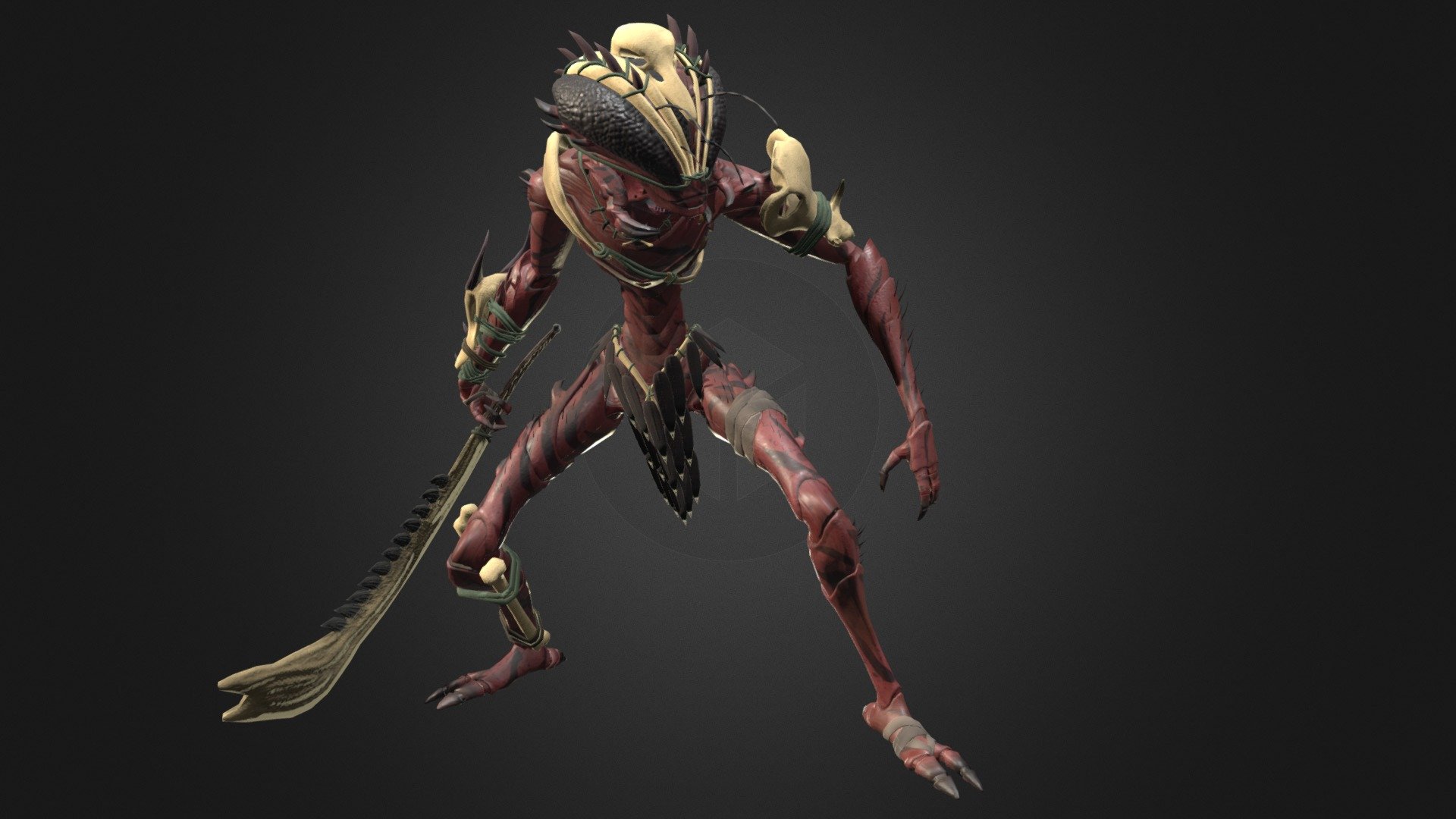 Tribal Mutant Bug1 Rig - Download Free 3D model by DM-913 ...