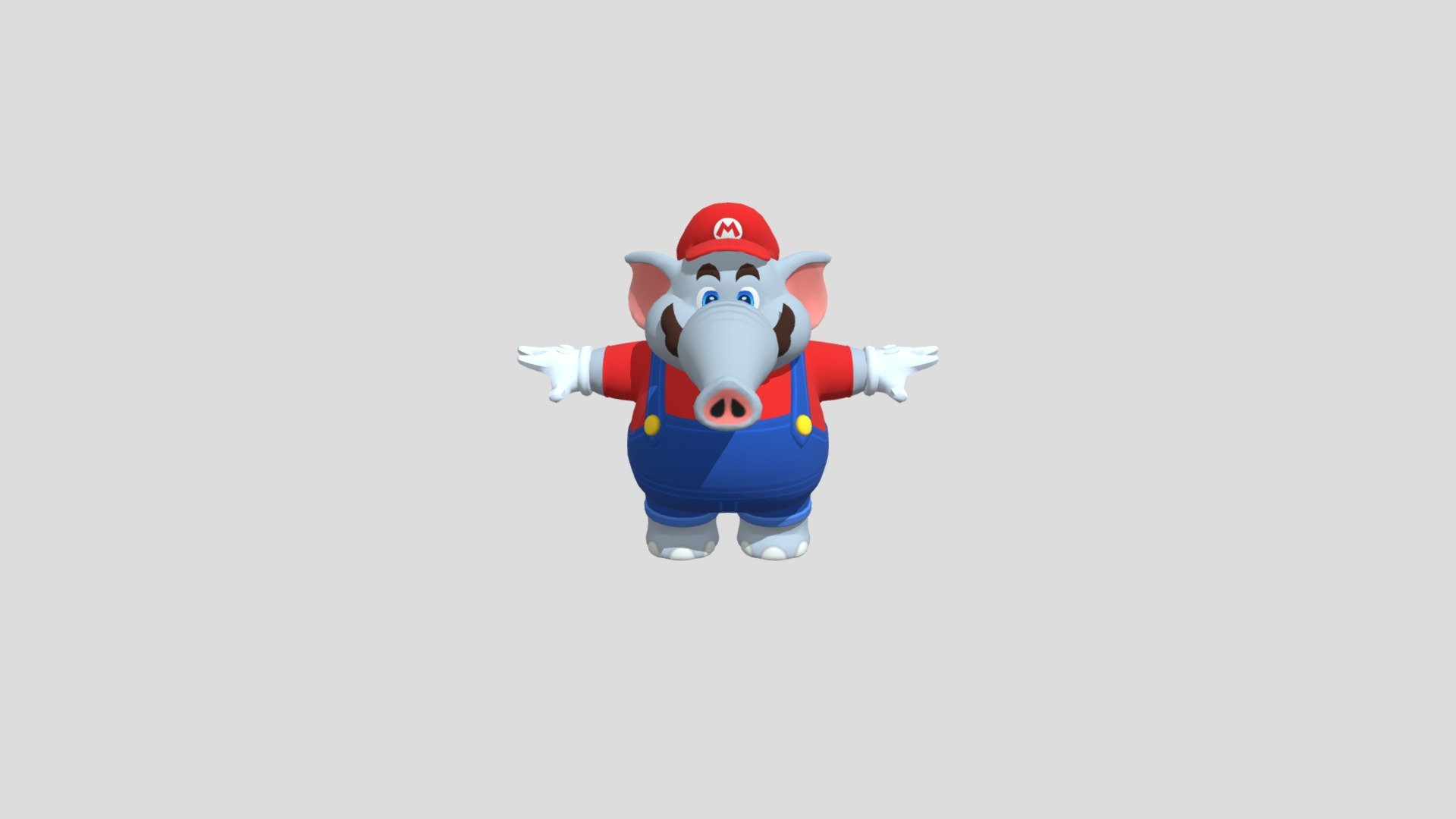 Super Mario Bros. Wonder - Mario Elephante - Download Free 3D model by ...