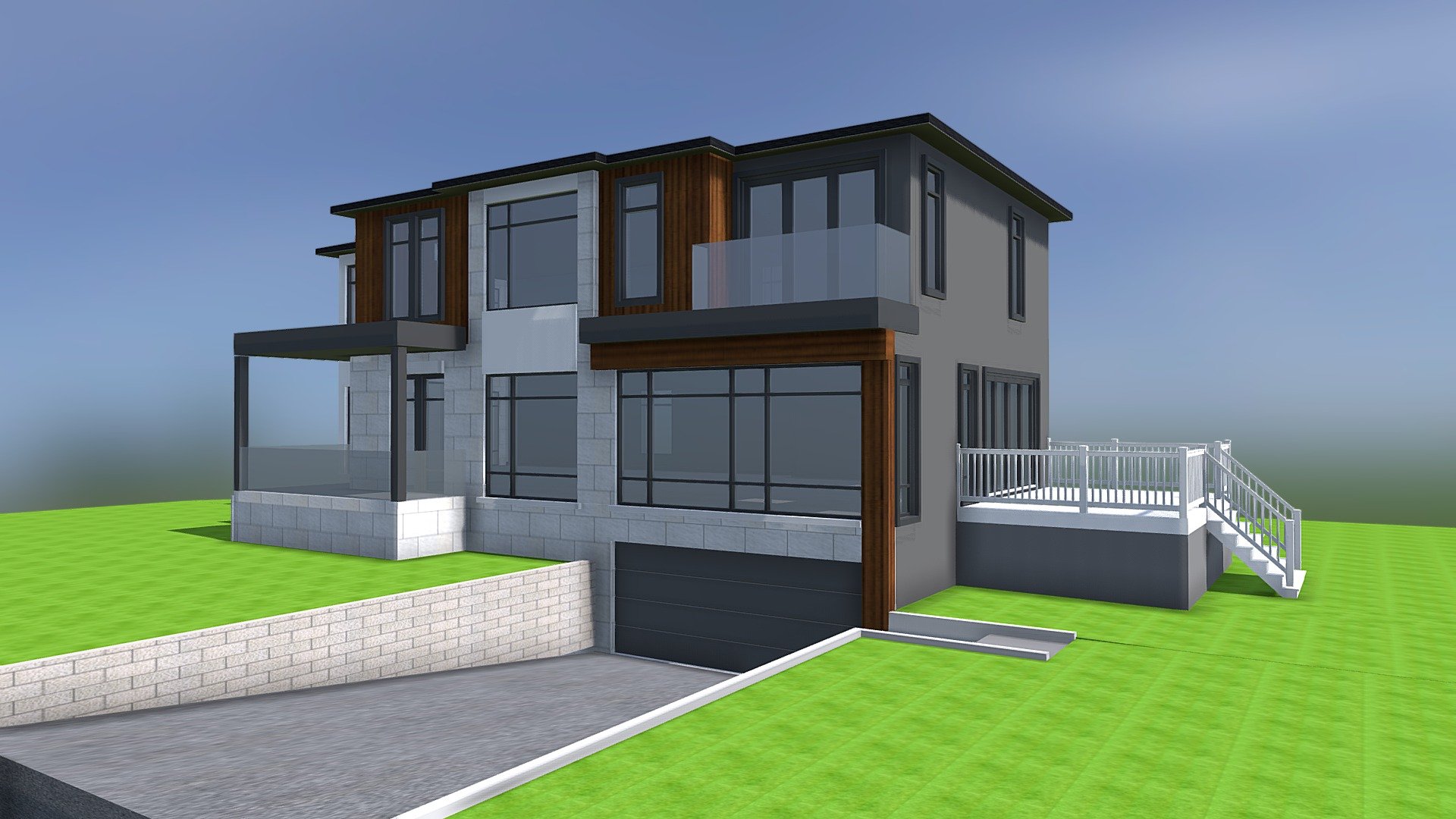 Hanlon - 360 spin model of 3D house - 3D model by Render3DQuick ...