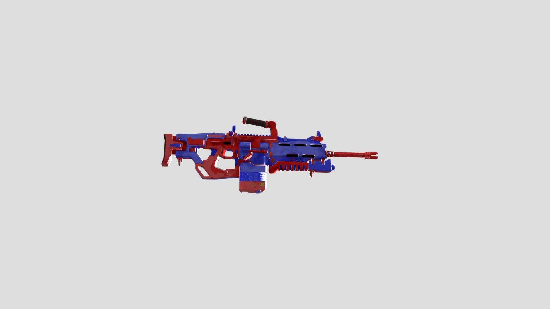 Machine Gun Police Mod - Download Free 3D model by Dark Phantom ...