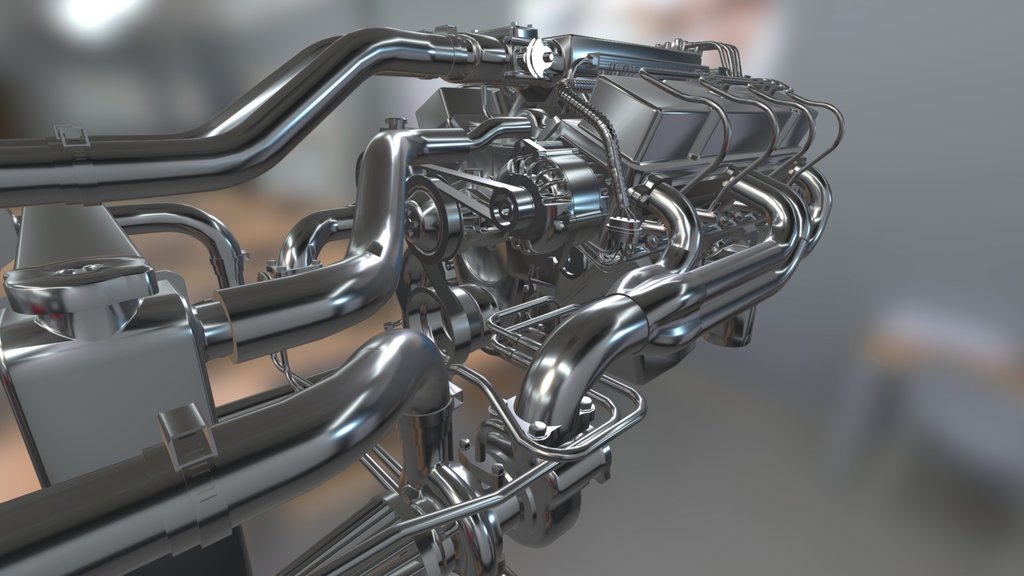 car engine - A 3D model collection by dysonstar - Sketchfab