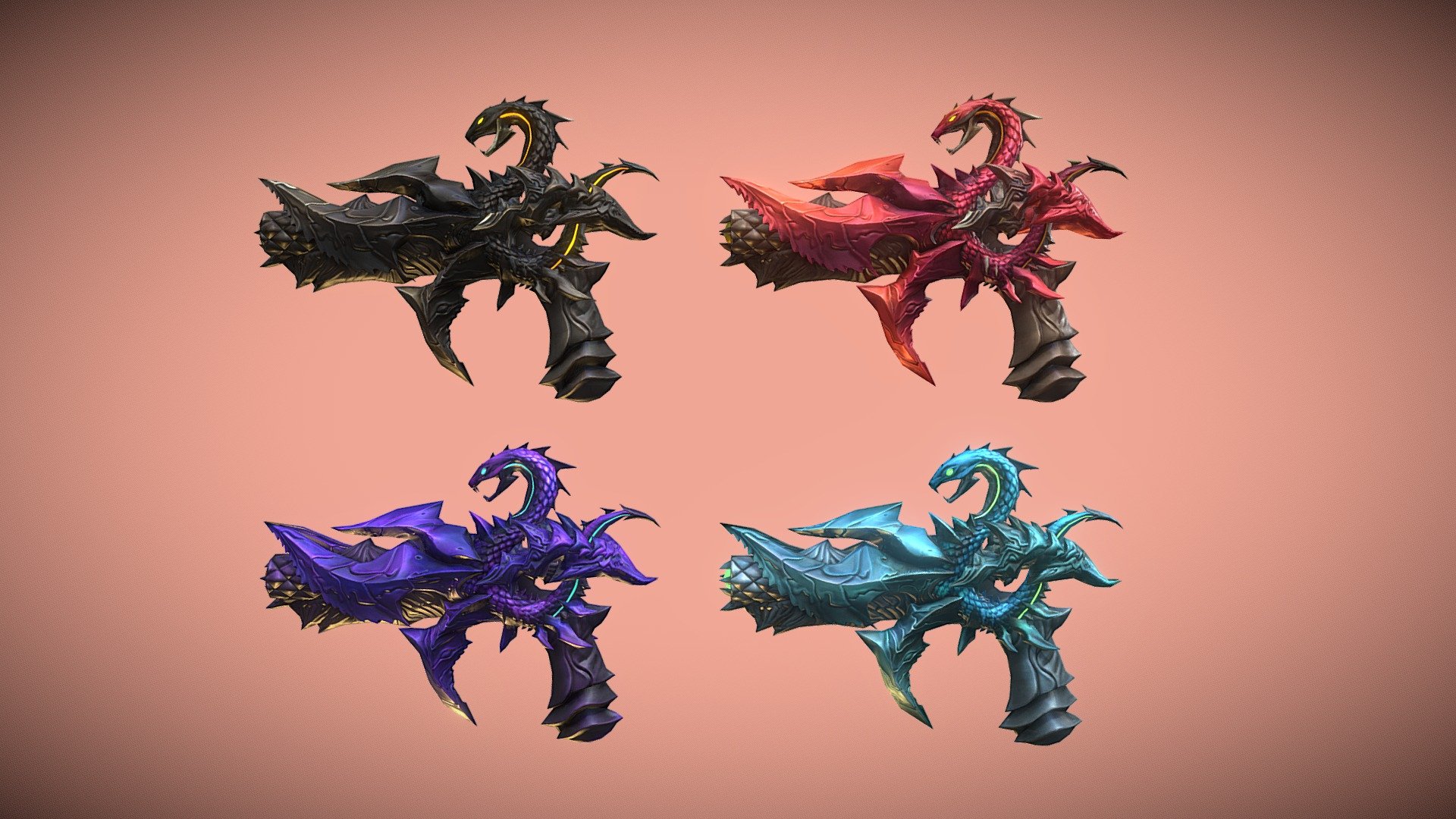 Fantasy Guns #1 - 3D model by Kurt Hoogendoorn (@KurtHoogendoorn ...