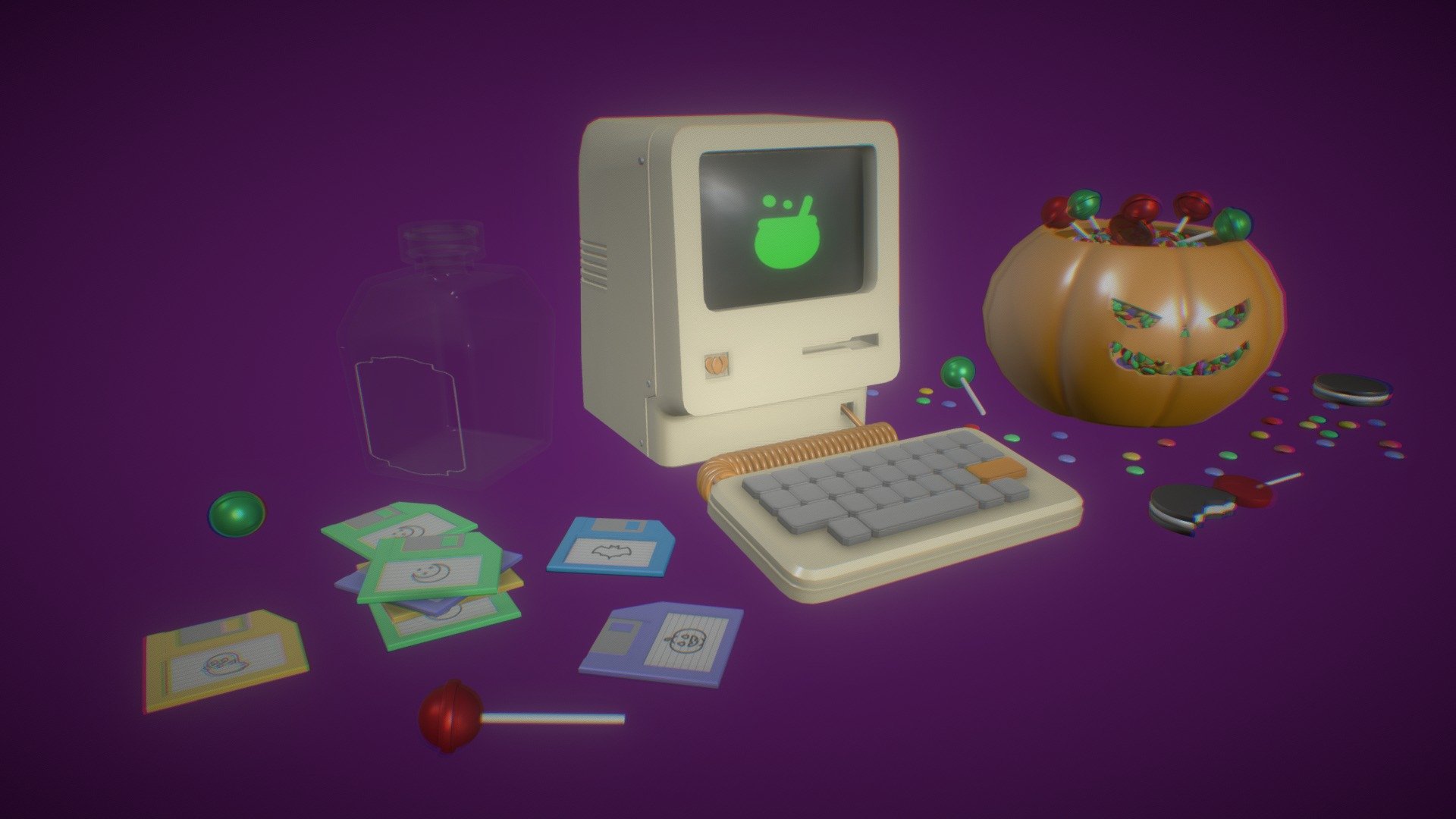 PC Halloween - Download Free 3D model by Mora (@MoraAzul) [1eedefb ...
