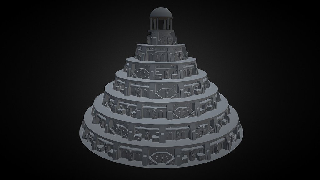Tower of Modular Pieces - 3D model by rberkman [1eee226] - Sketchfab