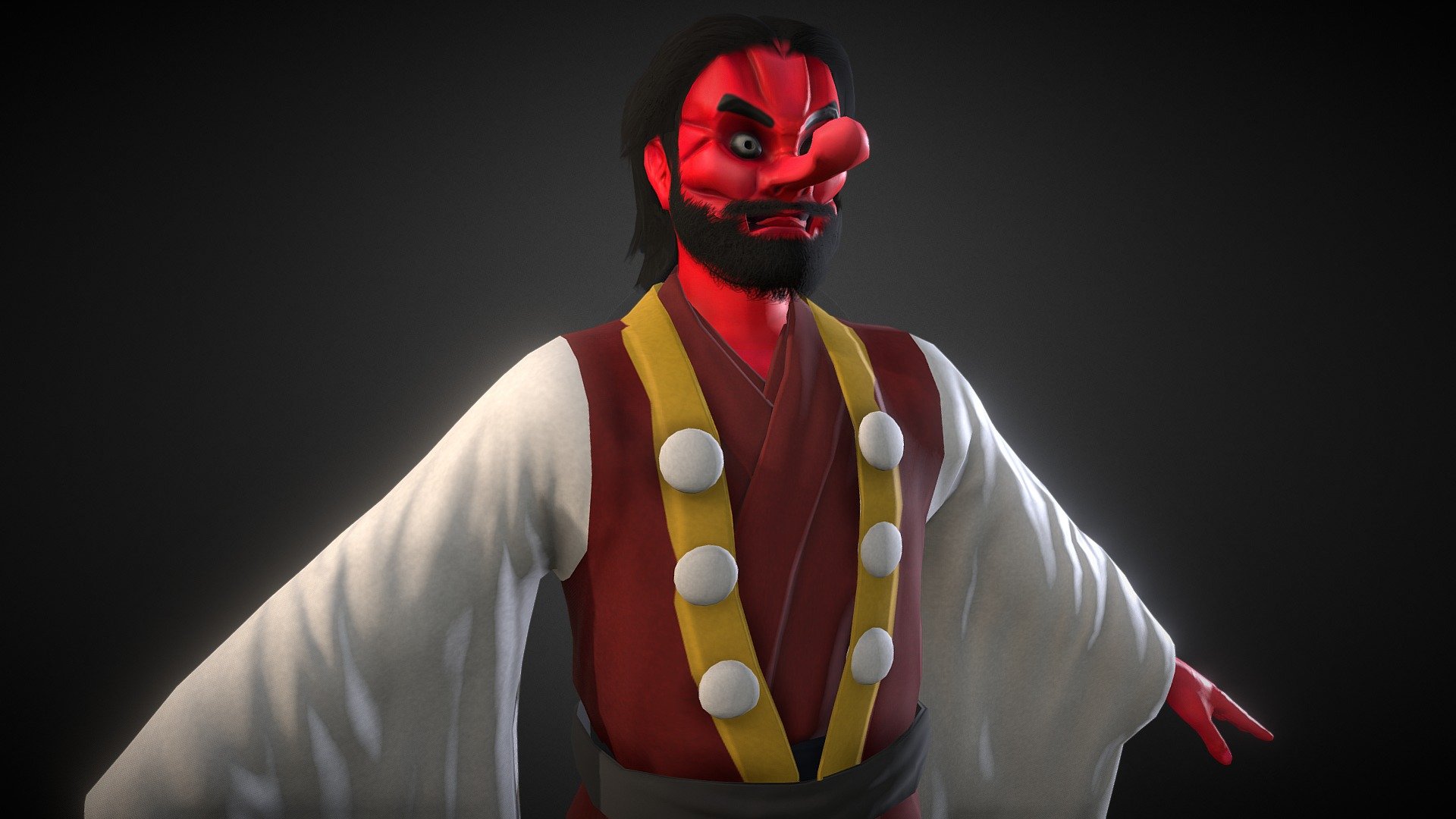Tengu - Buy Royalty Free 3D model by animod [1ef0846] - Sketchfab Store
