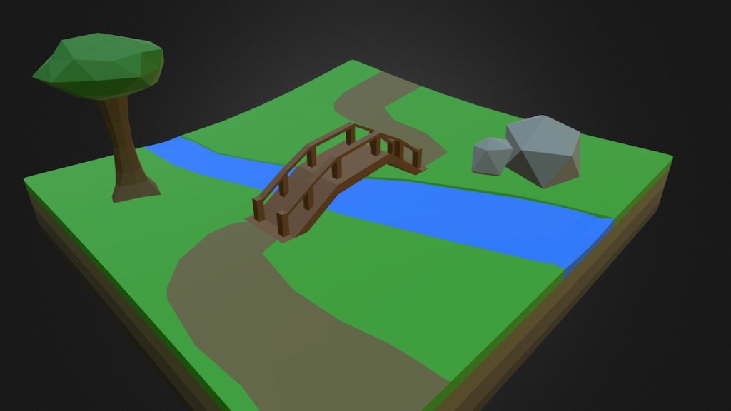 Low Poly Scene - 3D model by Revael [1ef18bf] - Sketchfab